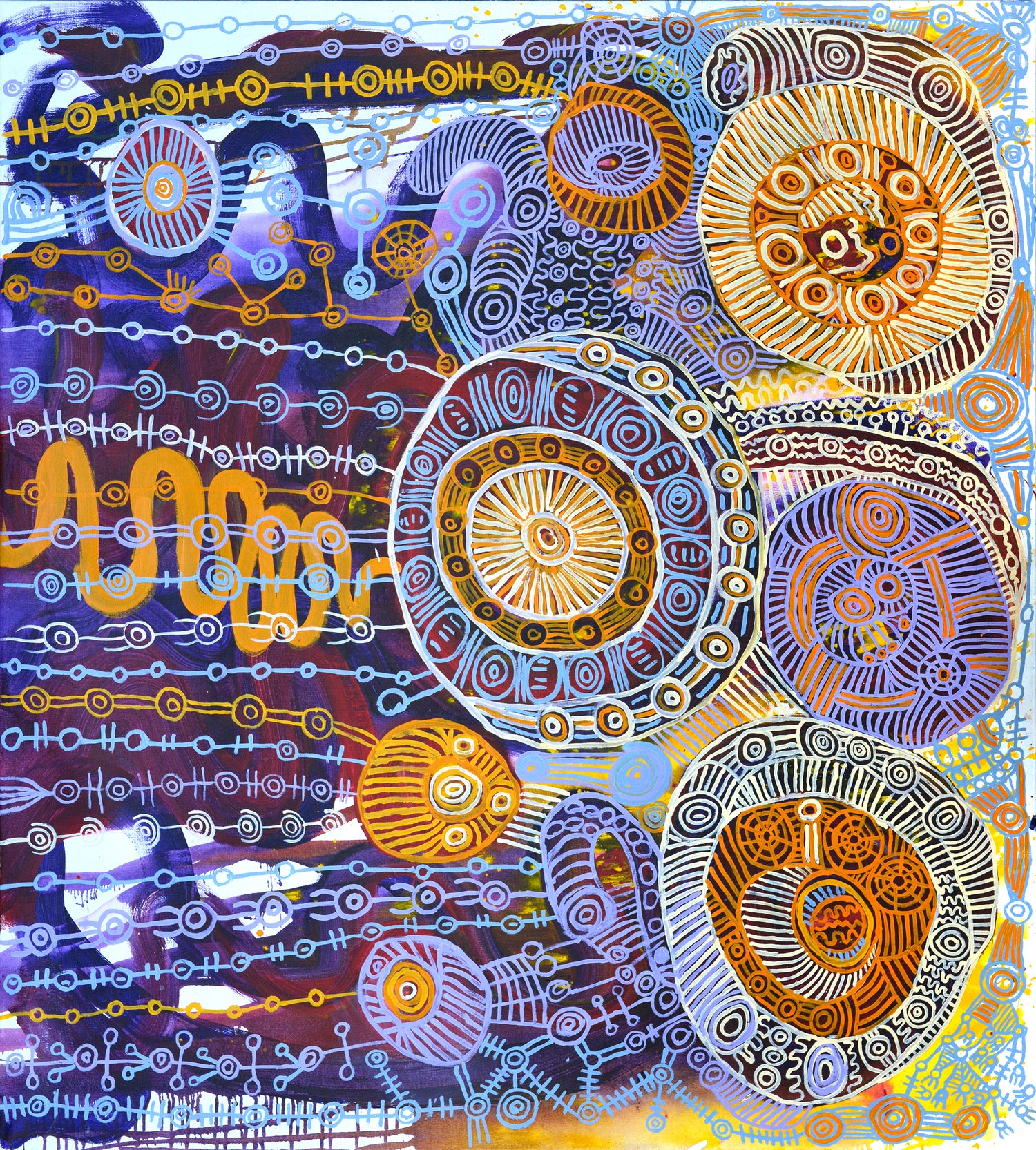 Yaritji Young - Tjala Tjukurpa - Honey Ant Story – Yanda Art